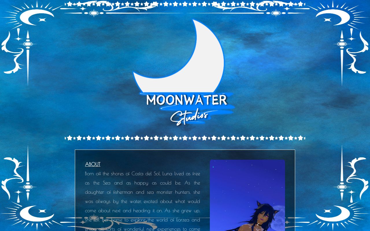 Moonwater Studios Carrd